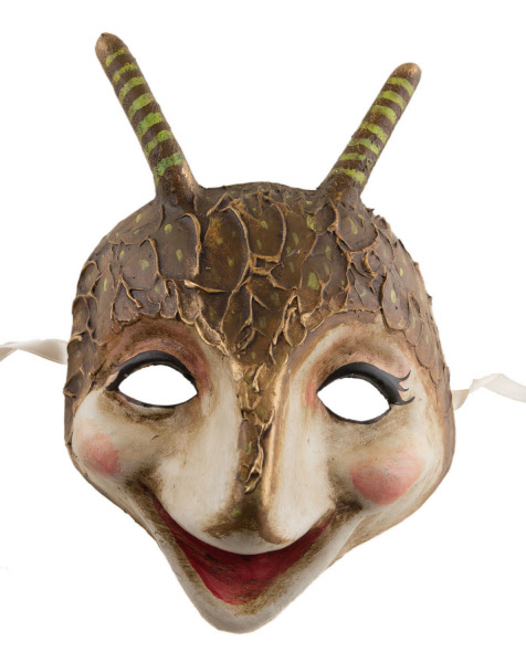 Masque de Venise fourmi en papier maché Artisanat fait main- 1698
