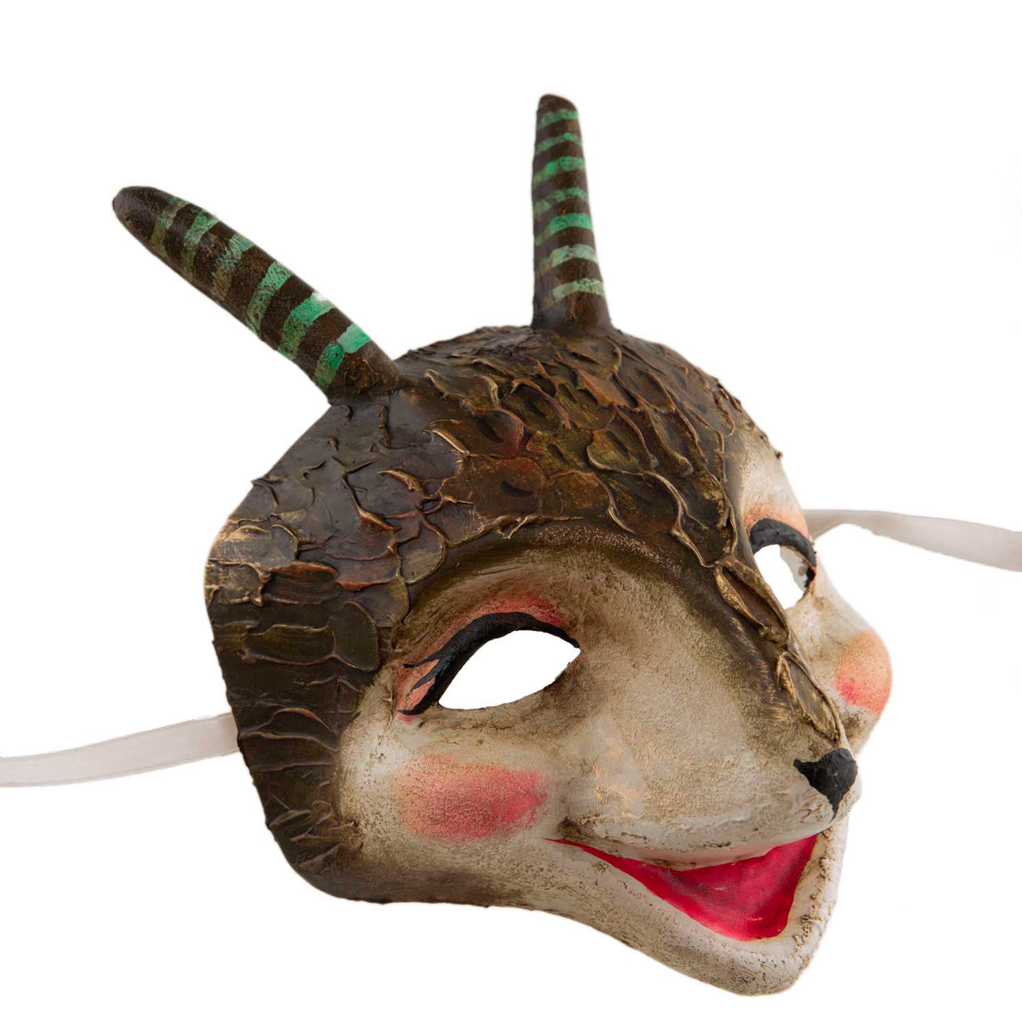 Masques animaux en papier mache-Masque de Venise
