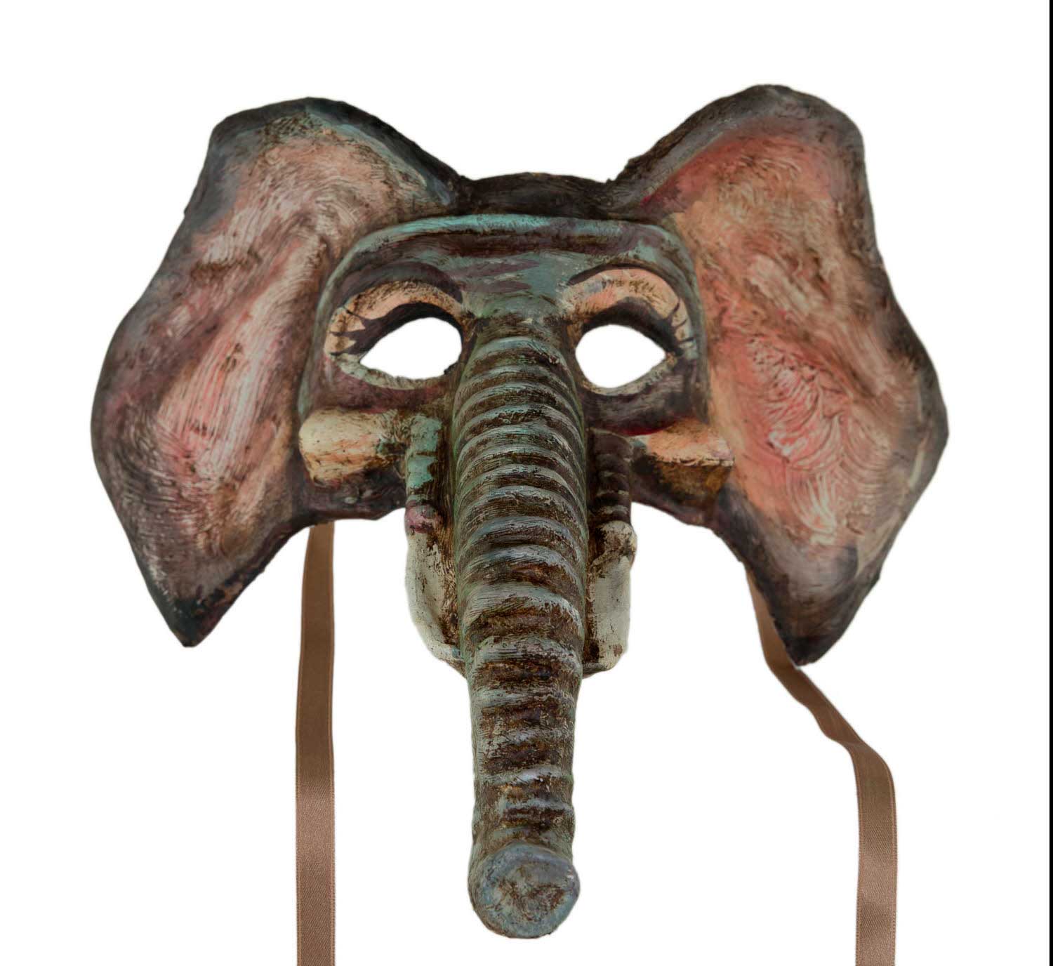 Masque de Venise Elephant Papier Mâché déguisement carnaval Luxe Fait ...