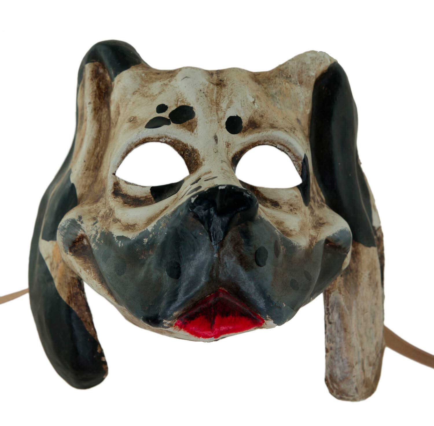 Masque de Venise Chien dalmatien fait main en papier Mâché deguisement ...