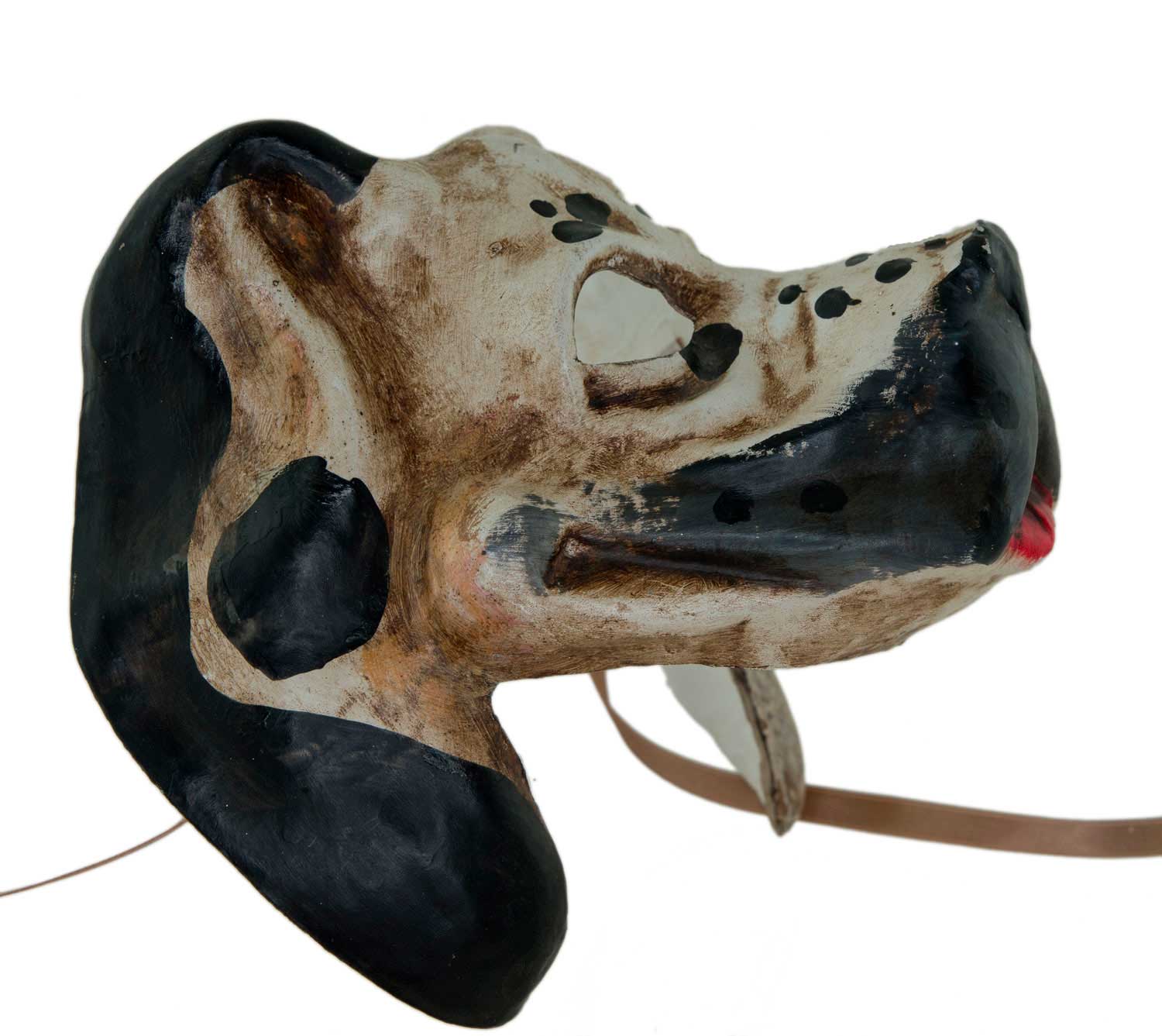 Masque de Venise Chien dalmatien fait main en papier Mâché deguisement ...