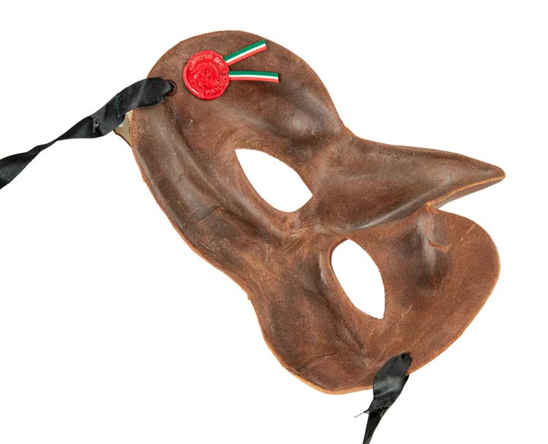 Masques vénitiens en cuir pour carnaval et décoration | MasquesdeVenise.fr