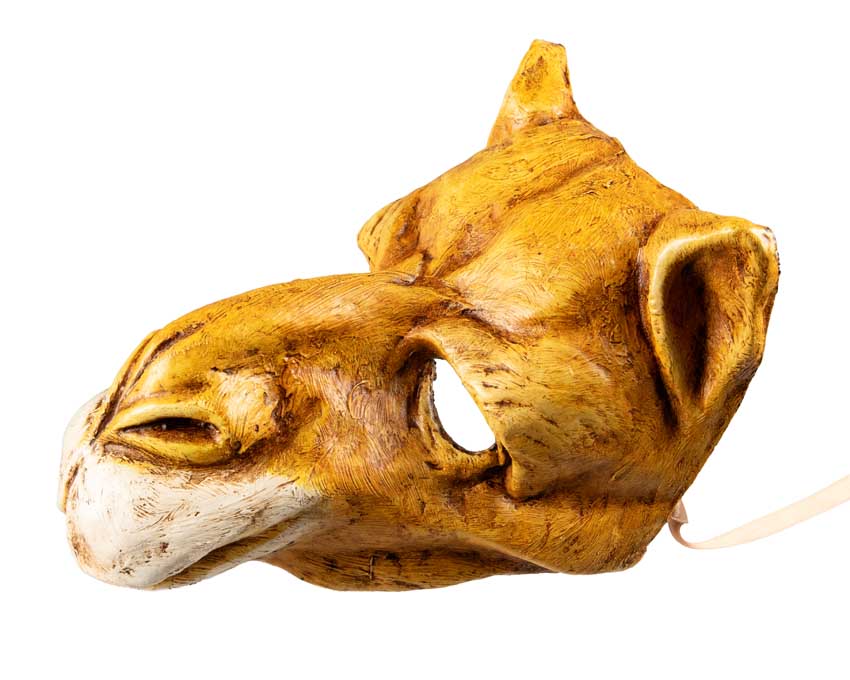 Masque Chameau de Venise en Papier Mâché - Artisanat Italien Véritable