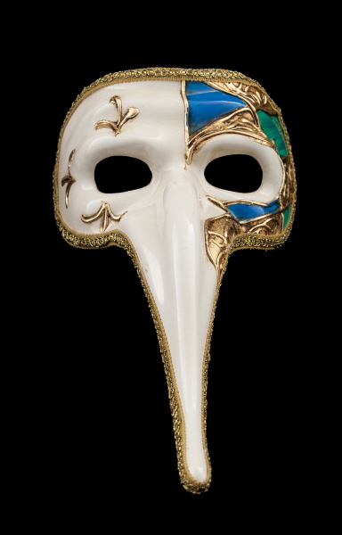 Masque Zanni milo vert long nez bal masqué ou pour soirée-masques de ...