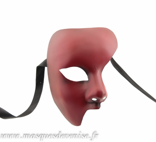 MASQUE DE VENISE FANTOME DE L OPERA ROUGE AUTHENTIQUE
