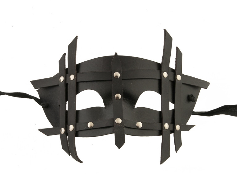 MASQUE DE VENISE EN CUIR NOIR LINE EROTIC COLOMBINE WHO- masque ...